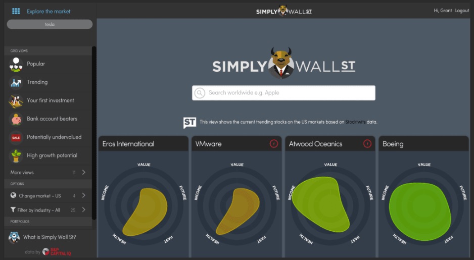 Case Study: Simply Wall St Dashboard Feed - Infinite Nuance